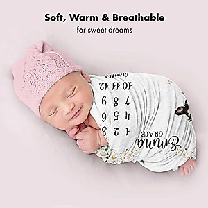 Personalized Cow Baby Blanket,Milestone Floral Cow Blankets,Cow Print Fleece Blanket,Cow Blanket Baby,Cow Print Baby Blanket,Cow Baby Security Blanket,Cow Throw Blanket,Baby Blanket Cow,Cows Blanket