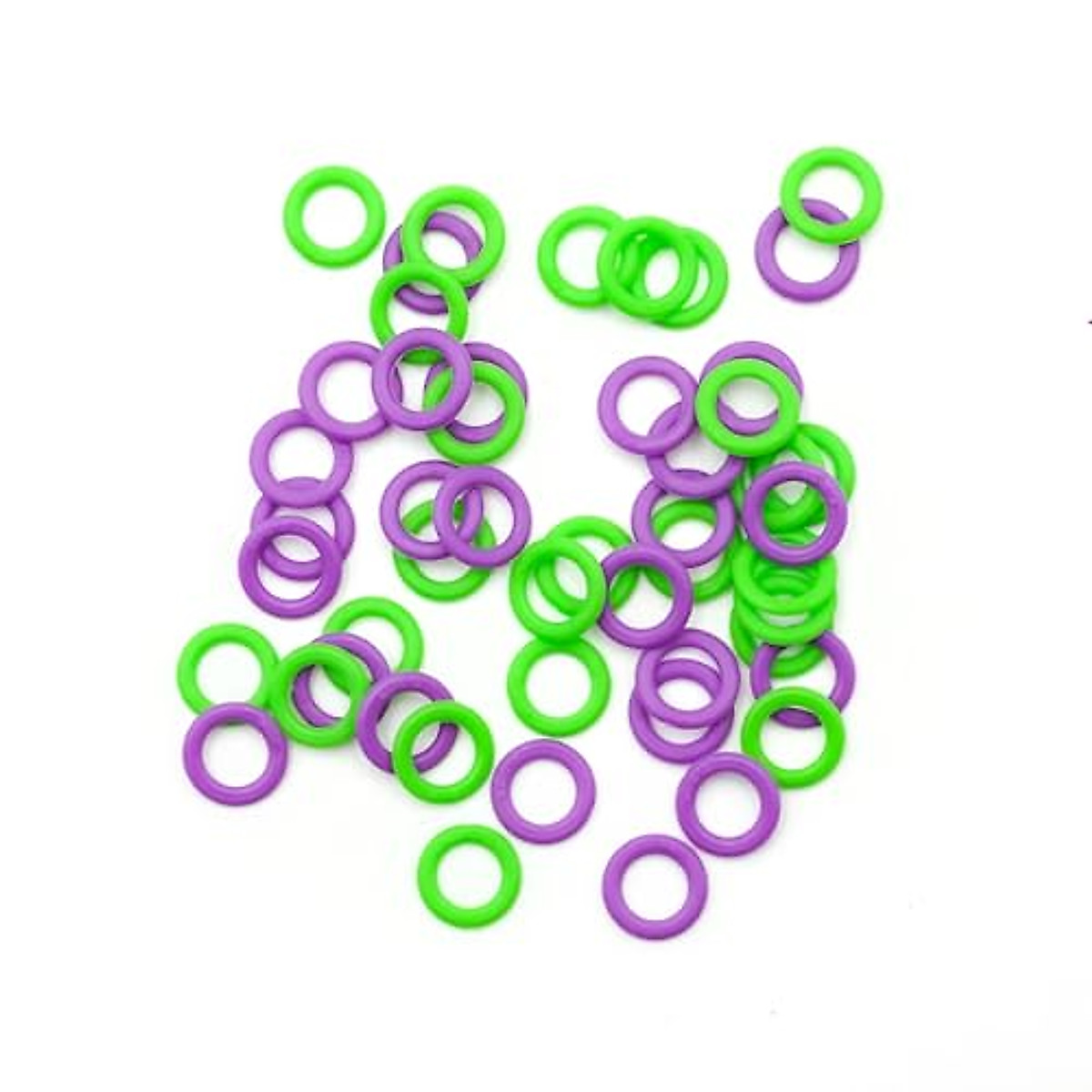 Clover Soft Stitch Ring Markers, Multicoloured, 5" Height, 2.6" Length, 0.2" Width