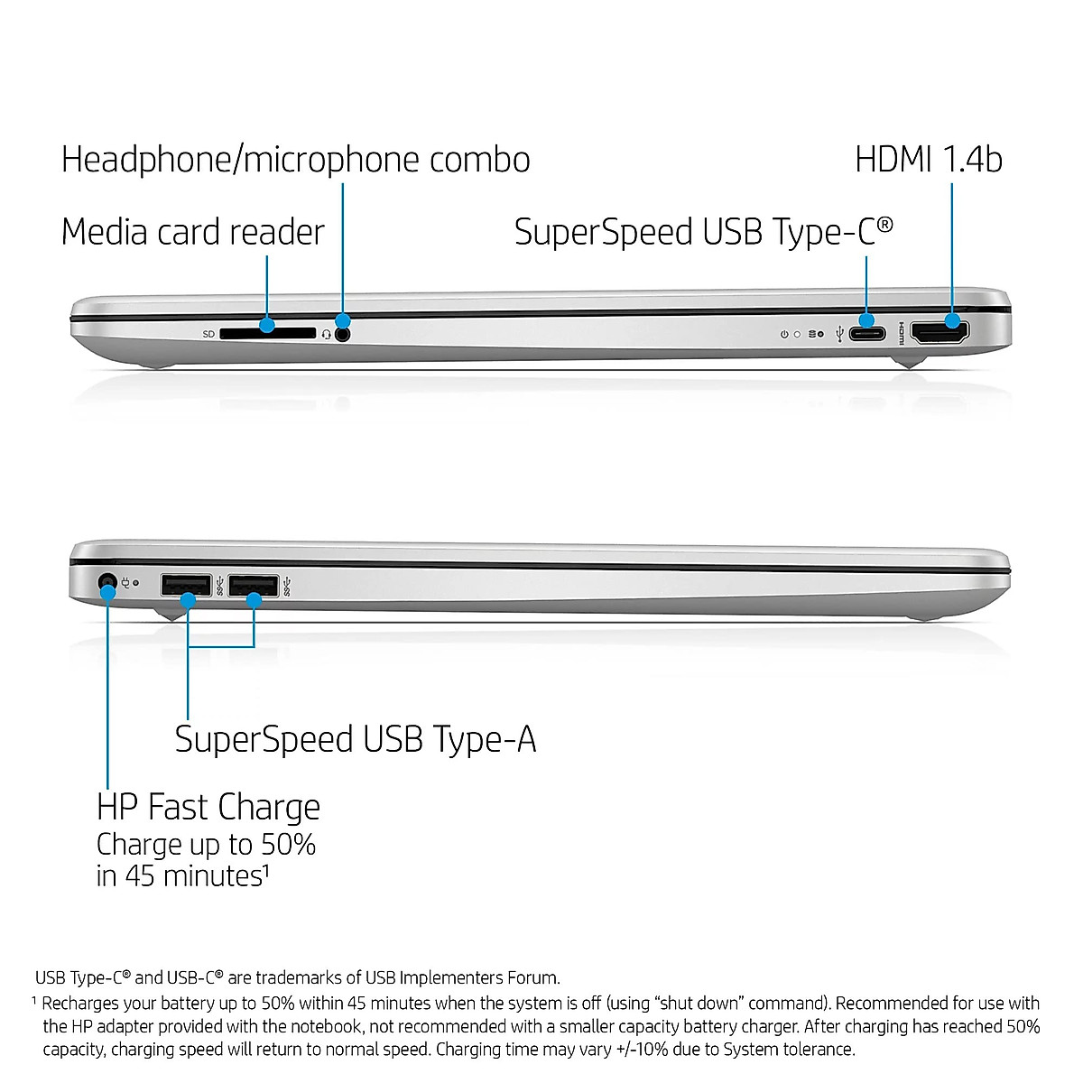 HP 2023 15.6 Inch HD Laptop, 11th Generation Intel Core Processor, 12GB RAM, 512GB SSD, Windows 11 Home in S Mode, Long Battery Life, Fast-Charge, Thin & Light Design