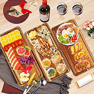 3 Tier Wooden Cupcake Stand Serving Tray, FODIENS Acacia Wood Dessert Table Display Set with Foldable Iron Frame, Decorative Tiered Charcuterie Boards Serving Trays Platters for Party Entertaining