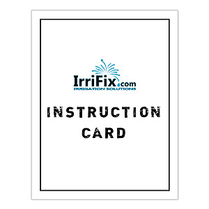 IrriFix Box Set - Rain Bird Popup Riser Extensions 1800EXT | RainBird Universal Sprinkler Extenders 1800-EXT | Set of 6 with Instruction Card & RotorTool Screwdriver