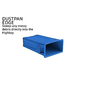 United Solutions Highboy Recycling Container, 23 Gallon, Space Saving Slim Profile and Easy Bag Removal for Indoor or Outdoor use, Recycle Blue (TI0033)