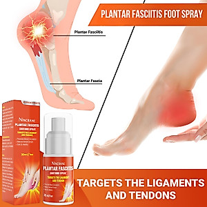 Plantar Fasciitis Foot and Heel Comfort with Maximum Strength, Fast and Effective for Plantar Fasciitis Spray with Natural Herbal Concentrate Formula