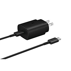 SAMSUNG 25W USB-C Super Fast Charging Wall Charger - Black (US Version with Warranty)