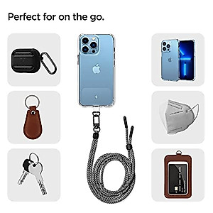 Spigen Universal Adjustable Crossbody Strap Phone Lanyard - Black