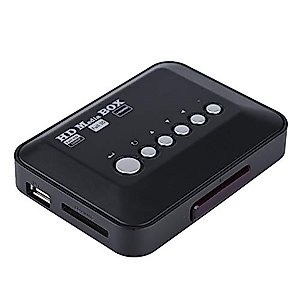 Zhiyavex HDMI Media Player,1080P HD Audio Video Media Player,Digital Media Player with IR Remote Control,Support USB Drive, Mobile Hard Drive, Memory Card, 2.5T Mobile Hard Drive(US)