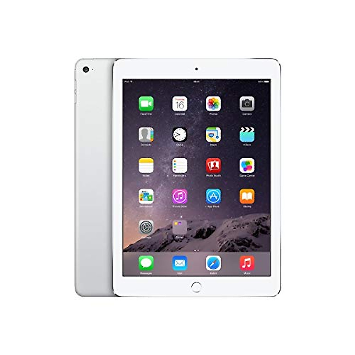 Apple iPad Air 2 MH322LL/A (128GB, Wi-Fi + Cellular, Silver) 2014 Model (Renewed)