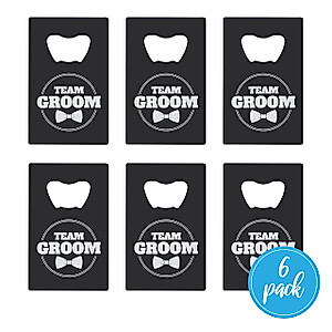 Groomsmen Bottle Openers (6 pack) Groomsman Gifts I Team Groom Gifts
