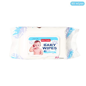 Koreyosh Baby Wipes Baby Wet Tissue Soft Cleaning Wipes Natural Wet Wipes,6 Packs,480 Wipes(1pc,80 Wipes)