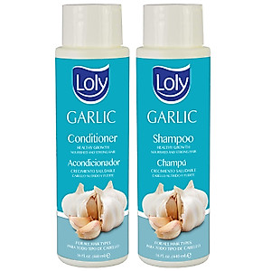 Loly Garlic Shampoo + Conditioner 16 oz Combo Unscented