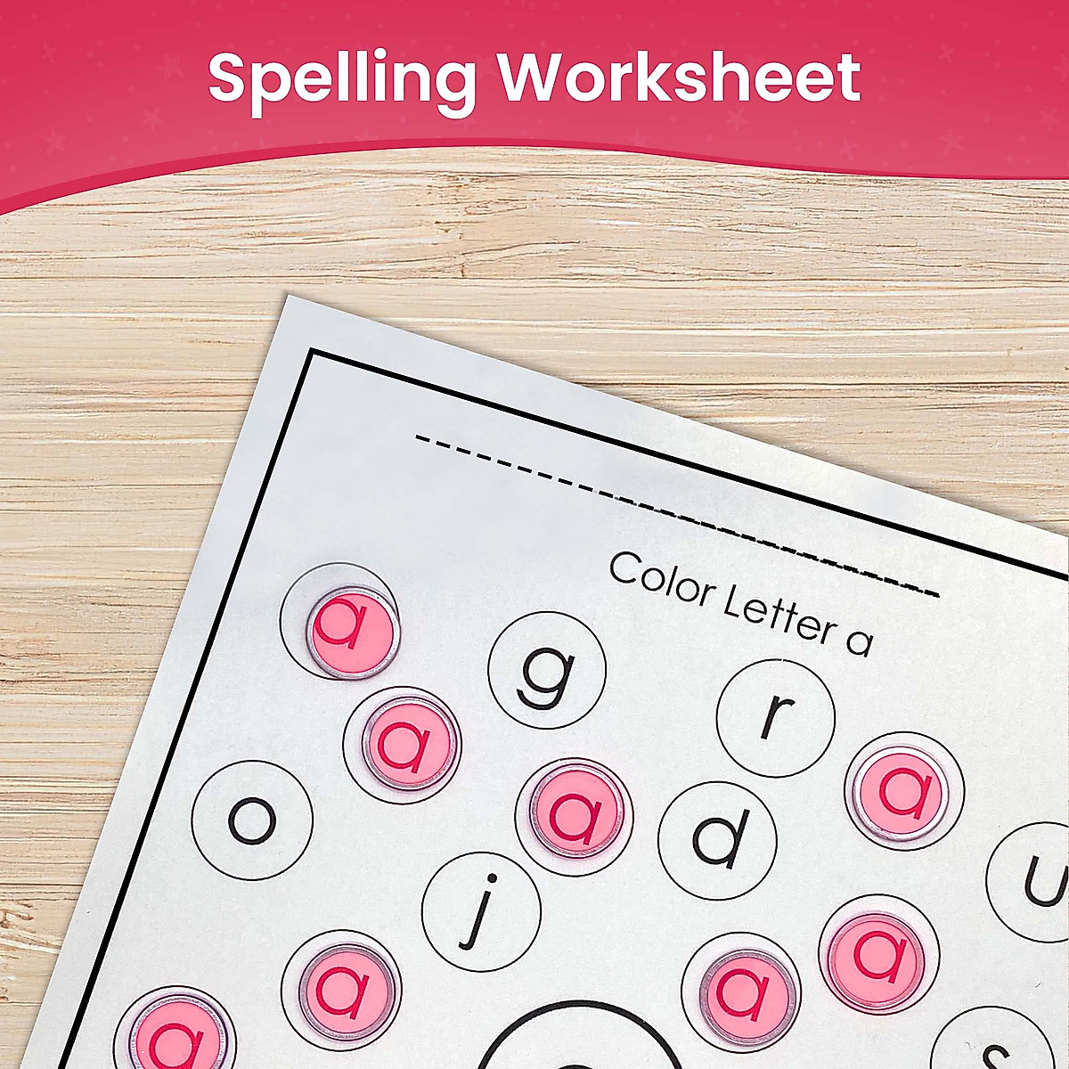 MR CHIPS Magnetic Bingo Chips with Metal Ring 3/4 Inch 200 Upgraded Pieces Pink Transparent - Available in 7 Colors A Reusable Storage Bag