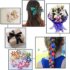 Langeo Ribbon, Fabric Ribbons 100 Yards 2cm 3/4" Wide, Gift Wrapping Ribbon, Holiday Decorative Ribbon, Cake Box Wrapping Ribbon/Pink Ribbon