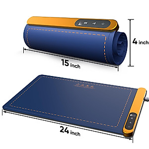 Food warming mat, Full Surface Heating Electric Warming Tray for buffets party, Premium Silicone Nano-Material food warmers for parties with 6 Temperature Settings, 2-6 hours Auto Shut-Off