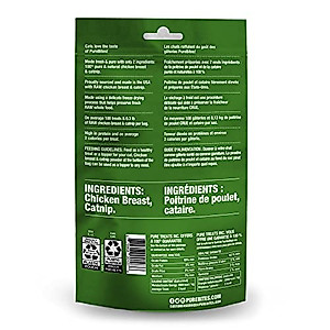 PureBites Chicken Breast & Catnip Freeze-Dried Cat Treats 1.3Oz / 37G | Value Size