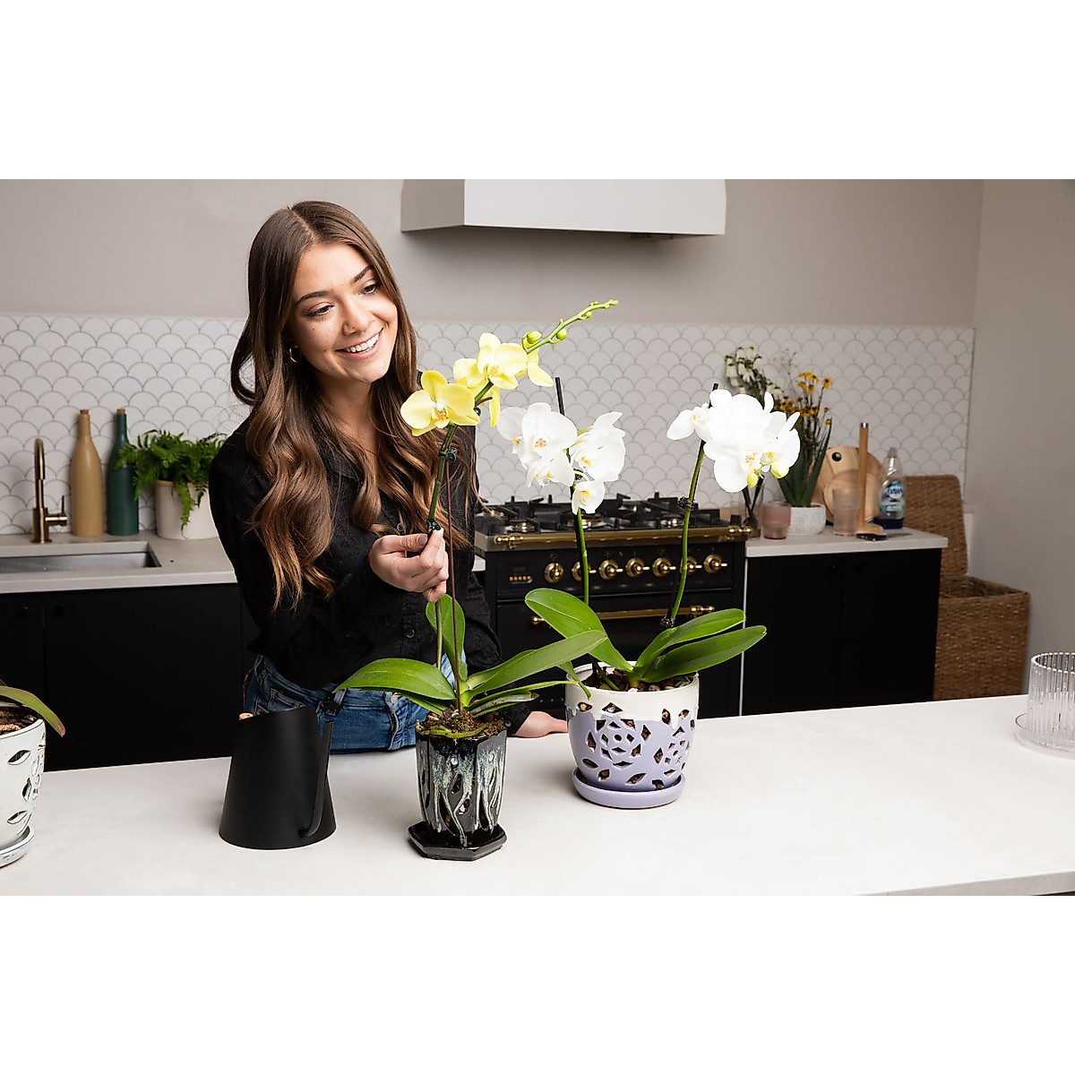 rePotme Orchid Potting Mix, Phalaenopsis Dark Classic Orchid Mix (Mini Bag) - Hand Blended in The USA