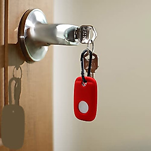Locator Skin Protector Case 4pcs Compatible for Tile Pro 2022 Anti- Lost Loop with Keychain Ring Holder Tracker Finder Locator Anti- Lost Protector Holder