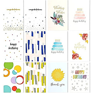 Best Paper Greetings 48-Count Greeting Cards Assortment Box Set for All Occasions, Envelopes Included, Blank Inside, for Birthday Congratulations Thank You