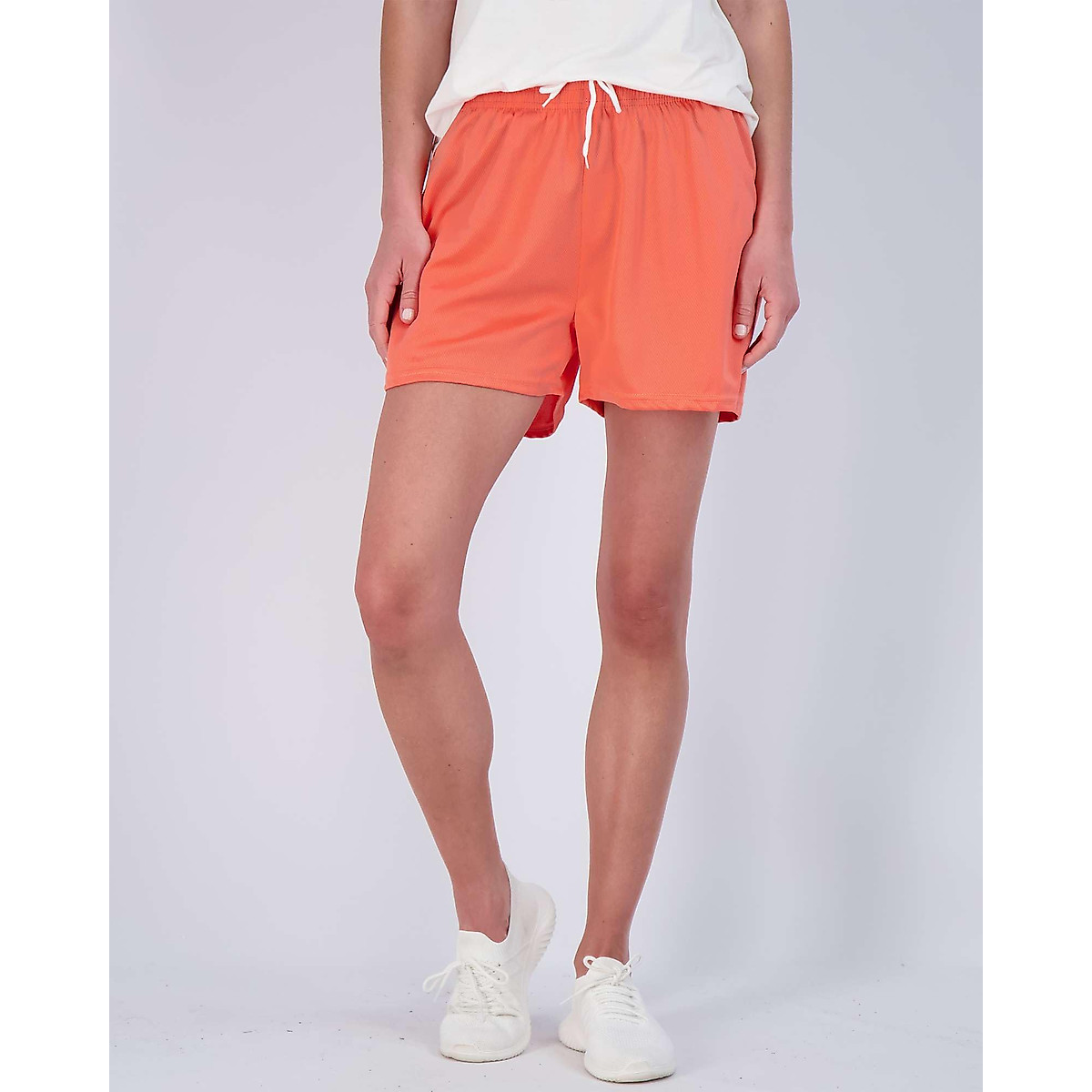 4 Pack: Womens Ladies Mesh Active Athletic Walking Training Quick Dry Fit Sweat Shorts Tennis Women Casual Workout 4" Inseam Summer Lounge Basketball Yoga Jersey Gym Running Comfortable- Set 1, M