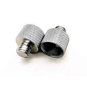 MxTong Mic Stand Adapter 5/8" to 3/8" Tripod Thread Screw Adapter for Microphone Stand Mount Microphone Stand Adapter to Tripod Adapter 2 Pack