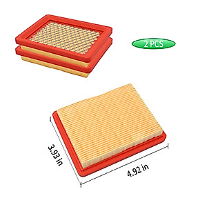 2Pcs 951-15245 Air Filter Replacement for MTD 751-15245 Replacement for Cub Cadet 490-200-M065, 159cc 1X65 5X65 6X65 8X65, 196cc 5X70 6X70 7X70 Engines Self SC 700 E Propelled Lawn Mowers