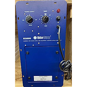 OdorStop OS5000D - Duct-Mounted Ozone Generator Air Purifier with Airflow Sensor and 3 Ozone Plates