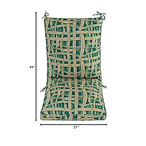 Makimoo Set of 4 Outdoor Dining Chair Cushions, Comfort Patio Seating Cushions, 44 x21x4.5 inch, Single Welt and Zipper,