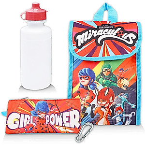 Miraculous Ladybug School Supplies Set for Girls - Miraculous Ladybug Lunch Bag with Backpack, Stickers and More