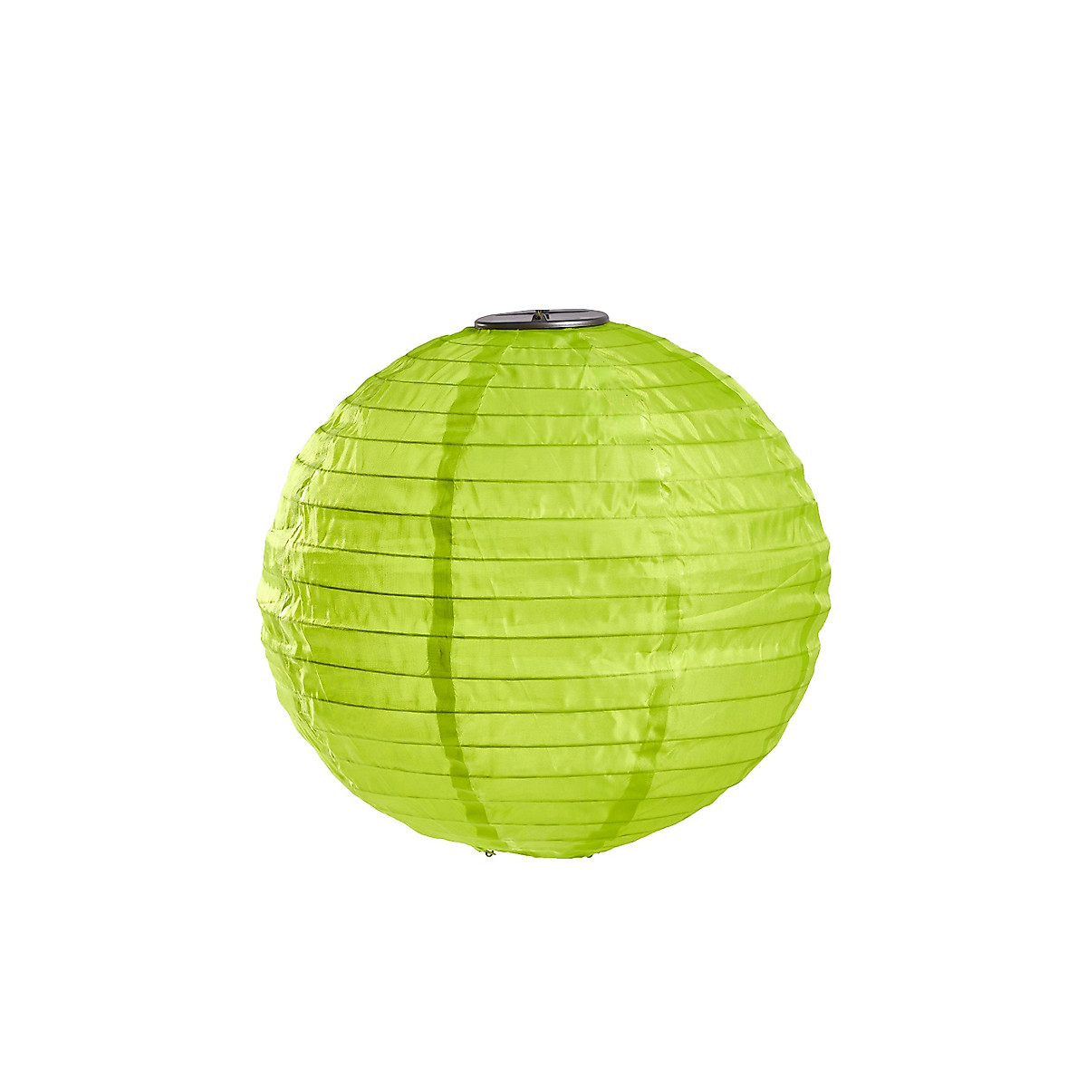 Allsop Home and Garden Soji Illume 14” LED Outdoor Solar Lantern, Handmade with Weather-Resistant UV Nylon, Lime (1-Count)