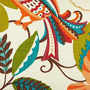 Pillow Perfect - 580616 Outdoor/Indoor Lensing Jungle Lumbar Pillows, 11.5" x 18.5", Off-White, 2 Pack,Ivory