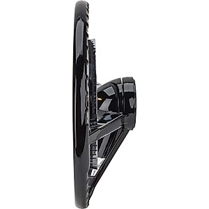 Speedway Motors 15 Inch Steering Wheel and Adapter Plate, Fits 1955-56 Chevy, 3-Spoke Design with Black and Chrome Finish Replaces Original 18 Inch Steering Wheel