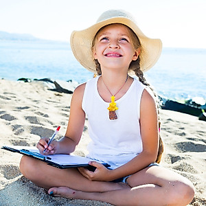 Sand Art Kit for Kids, Glow in the Dark Sand Art Bottles and Necklaces, Arts and Crafts STEM Toys for Boys and Girls, 8 Art Sand Colors Including 2 Glow in the Dark, Craft Gift for Boys and Girls 3+