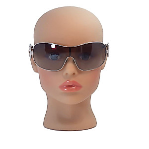 Seedollia Realistic Mannequin Head for Wigs Hat Stands for Display Glasses Holder Stand Headphone Stand Headband Display African American