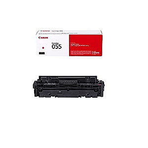 Canon 055 Toner Cartridge Black Yield 7600 Pages and Cyan, Magenta, Yellow Yield 2100 Pages -4 Pack in Retail Packaging