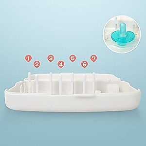 Travel Baby Bottle Drying Rack with Bottle Brushes for Baby Bottles Teats Nipples Cups Pump Parts and Accessories