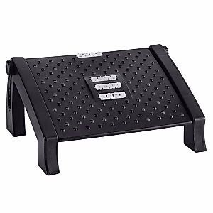 Adjustable Height Foot Rest with Massage Surface for Under Desk, 6 Height Adjustable Foot Stool for Desk at Work for Home, Office