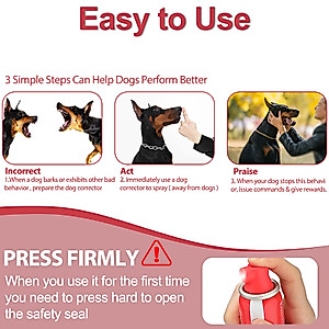 KDSZJDV Corrector Spray Dog Trainer, 80ml 1 Pack Dog Corrector Spray for Dogs to Stops Barking, Jumping Up Attacks & Unwanted Dog Behaviour Humane Effective