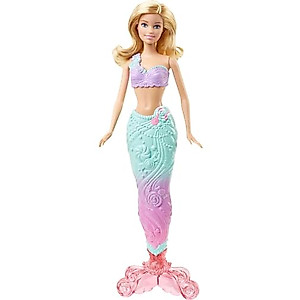 Barbie Doll Fantasy Dress-Up Set with Blonde Fashion Doll, Candy-Inspired Clothes & Accessories like Fairy Wings & Mermaid Tail