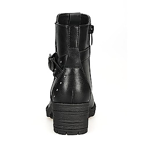 Beleeshella Big Girls Ankle Low Chunky Heel Side Zipper Dress booties(big_kid, women, numeric_1, numeric, us_footwear_size_system, medium)