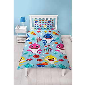 Character World Baby Shark Rainbow Single Duvet Cover Set