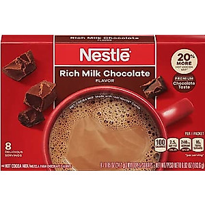 Nestle Hot Cocoa Mix Rich Milk Chocolate 8 x 0.85 ounces Carton