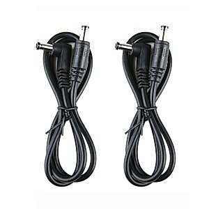 8 Pack Guitar Effect Pedal DC Cable 5.5mm x 2.1mm Power Lead Cord, 60CM Male to Male