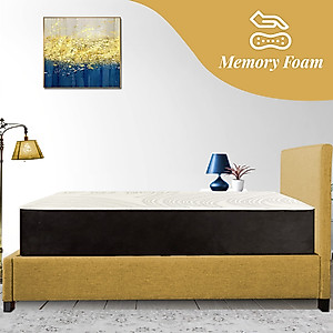 Greaton 10" Plush Memory Foam Mattress, Gel Bed Mattresses for Ultimate Comfort, Help Maintain Sleeping Position and Posture, Complete Body Support at Every Side, Full XL