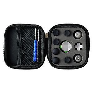 Gam3Gear 11 in 1 Metal Alloy Analog Thumbstick D-Pad Directional Button Set for Xbox One Elite/ Xbox One/ Xbox One S/ Xbox One X Controller with Open Tool