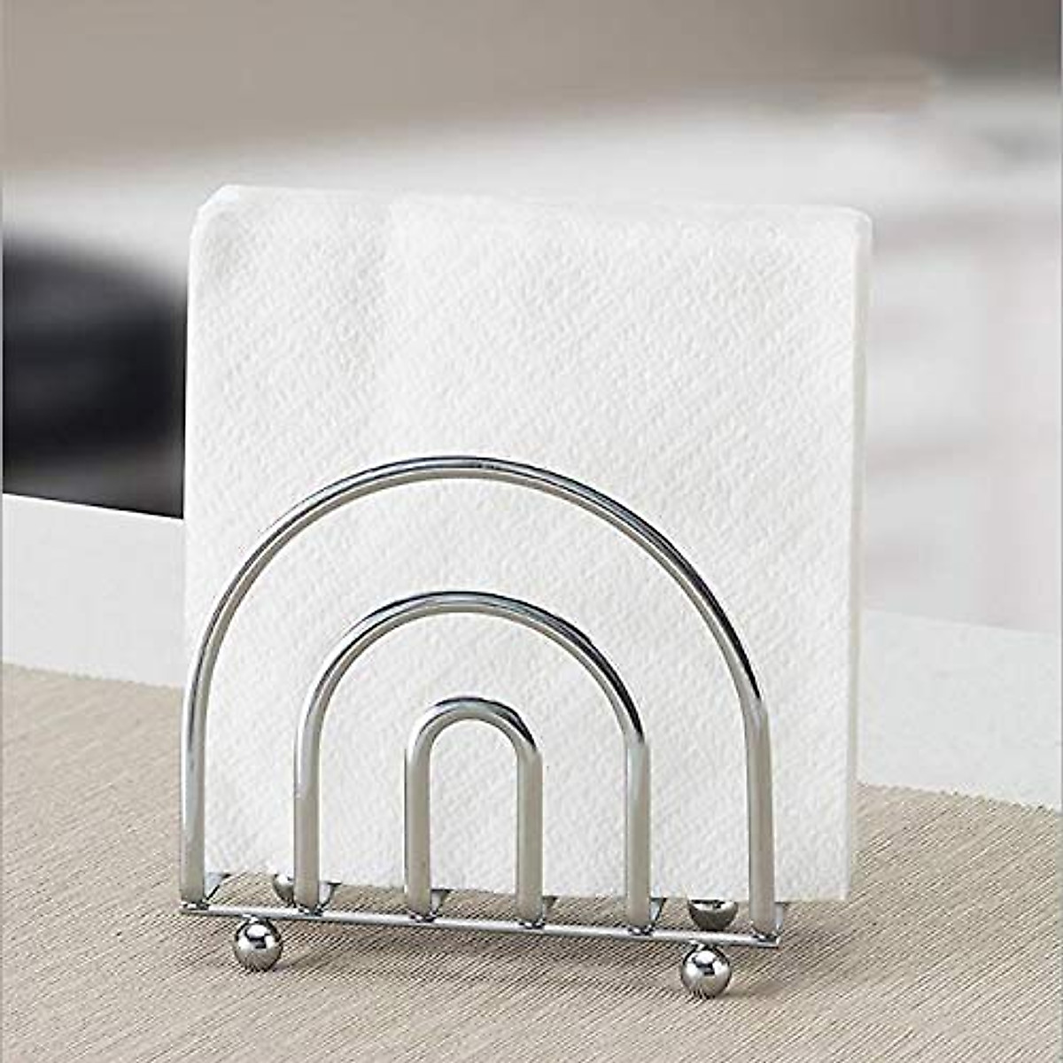 Napkin Holders,Tabletop Upright Napkin Holder,Decorative Tissue Holder,Collection Vertical Stand Home Decor Basic Non-Slip Napkin Holder Kitchen Storage Tissue Table Iron Cutting Board Racks