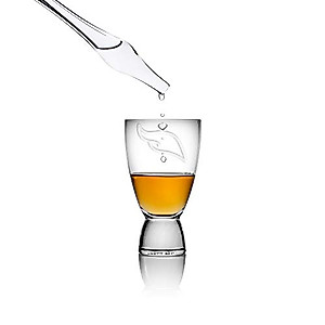 Whiskey Tasting Set with Water Dropper, Pot Still Top & Mini Whisky Glass - Set Includes Glass Whisky Water Pipette for Scotch, Whiskey, Bourbon and Rye - Whiskey Gift by Angels' Share Glass