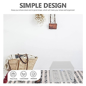 Alipis 5pcs Boxes Shoe Display Case Sneaker Storage Shoe Containers Sneaker Boxes Stackable Shoe Boxes Stackable Organizer for Cabinets Shoe Rack Organizer Sneaker Containers Shoe Cabinet