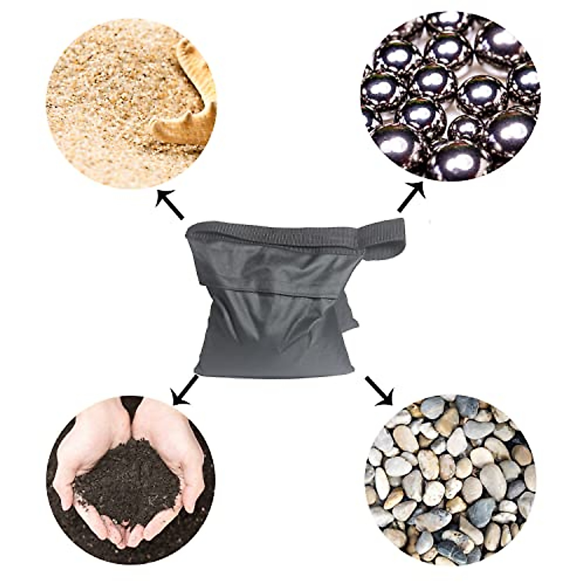 Tripod Weight,Sand Bags for Stands, Tripod Weight Bag,Camera Tripod, Photography Weight Sandbag for Photo Stand, 2 Pack…