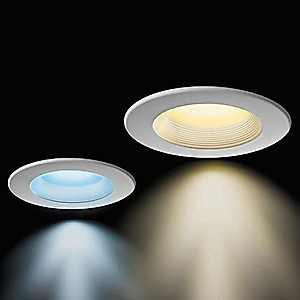 Geeni Prisma Plus Smart Wi-Fi LED Dimmable RBGW Recessed Multicolor Downlight, Works with Alexa and Google Assistant (2700-6500K) 6", 2-Pack