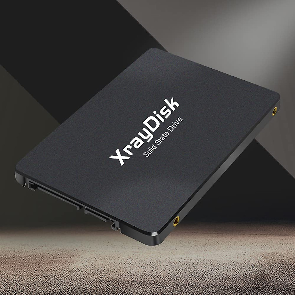 Xraydisk Sata3 1TB 3D NAND TLC 2.5 Inch SATA III Internal Solid State Drive SSD (Read Speed up to 540 MB/s) Compatible with Laptop & PC Desktop (1TB, Black)