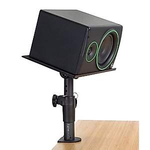 Gator Frameworks Desktop Clamp-On Studio Monitor and Speaker Stand - Set of 2 (GFWSPKSTMNDSKCMP)